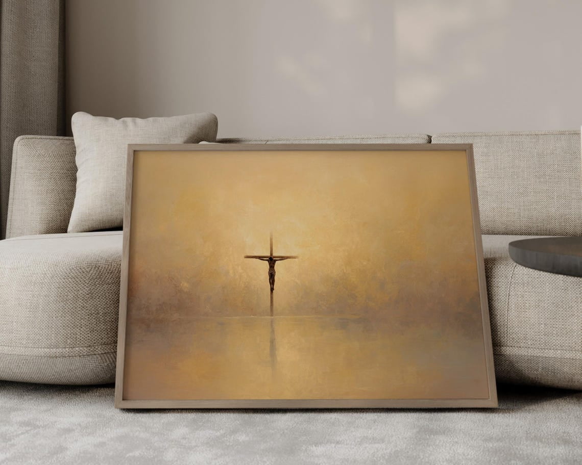 Christian Wall Art Jesus on the Cross The Crucifixion Faith Decor ...