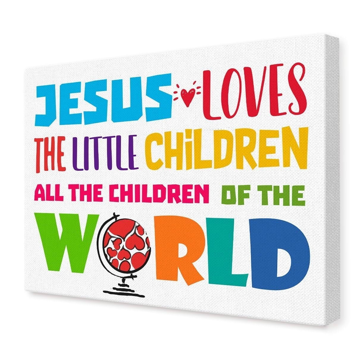 Christian Wall Art for Kids poster Bible Scripture Wall Decor,Sunday ...