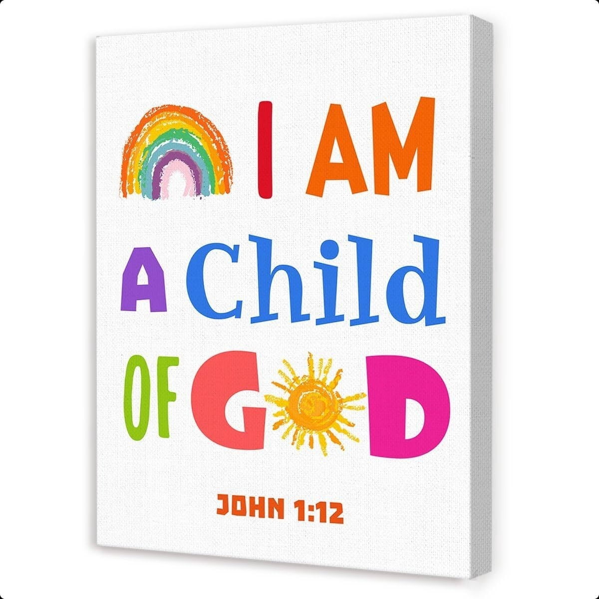 Christian Wall Art for Kids poster Christian Nursery Wall Art,Bible ...