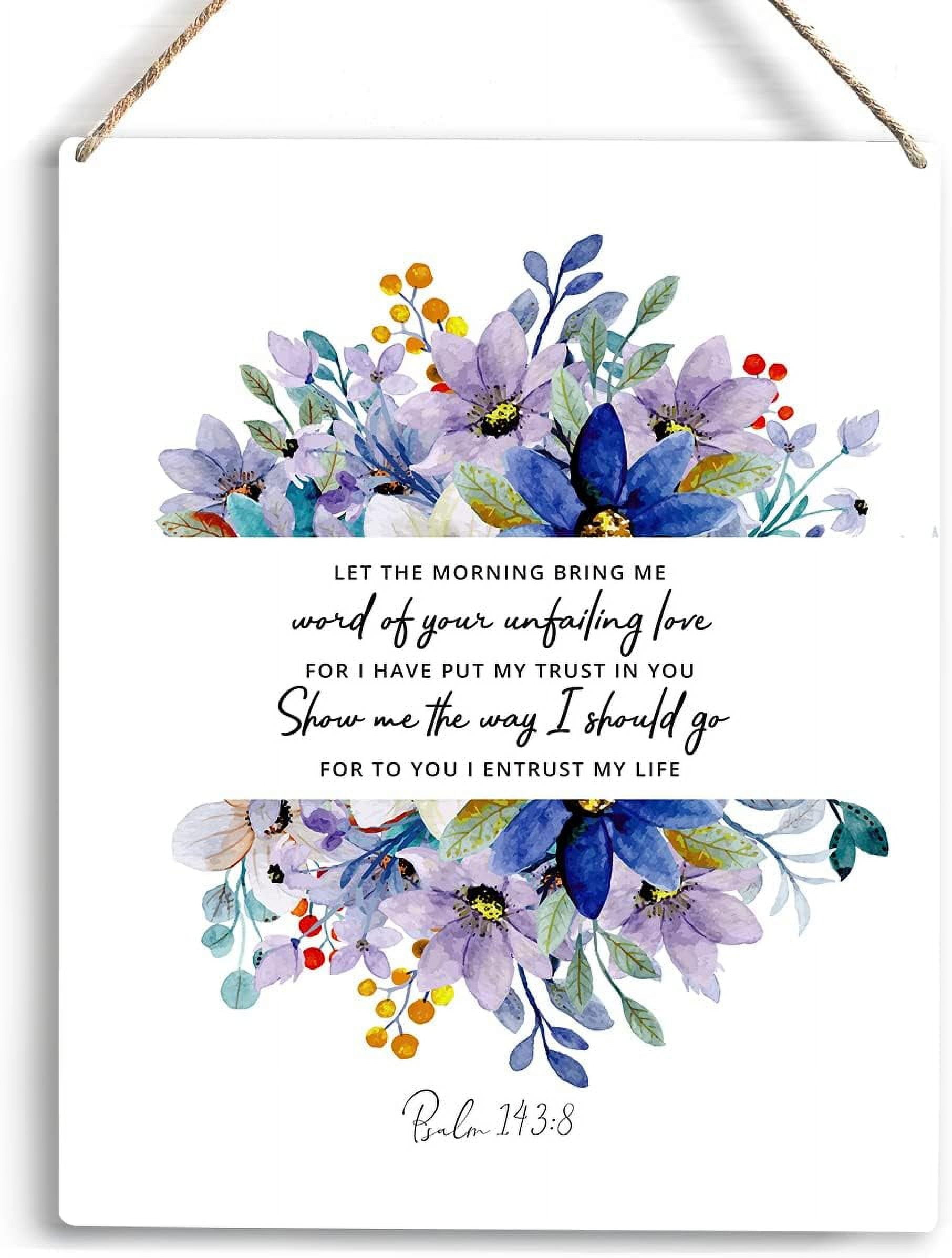 Christian Wall Art Let The Morning Bring Me Word Of Your Unfailing Love ...