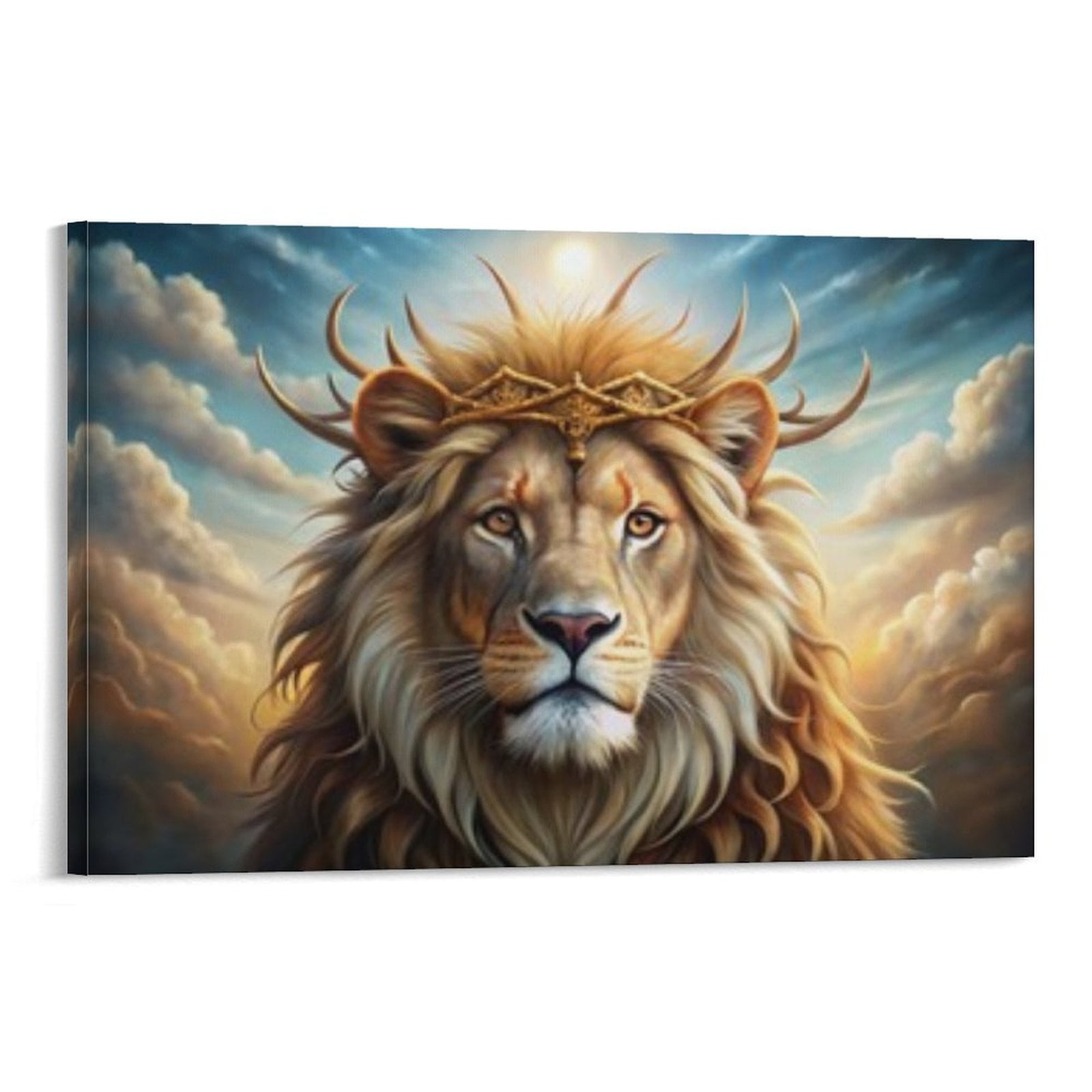 Christian Wall Art Lion of Judah Poster Bible Jesus Canvas Print Art ...