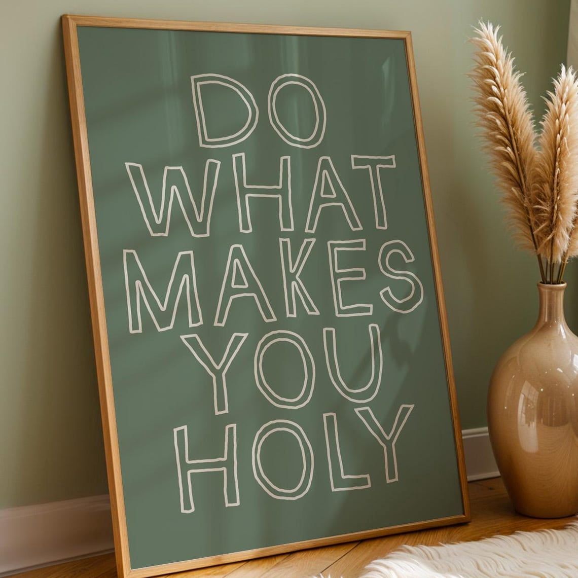 Christian Wall Art, Do What Makes You Holy, Kids Christian Poster ...