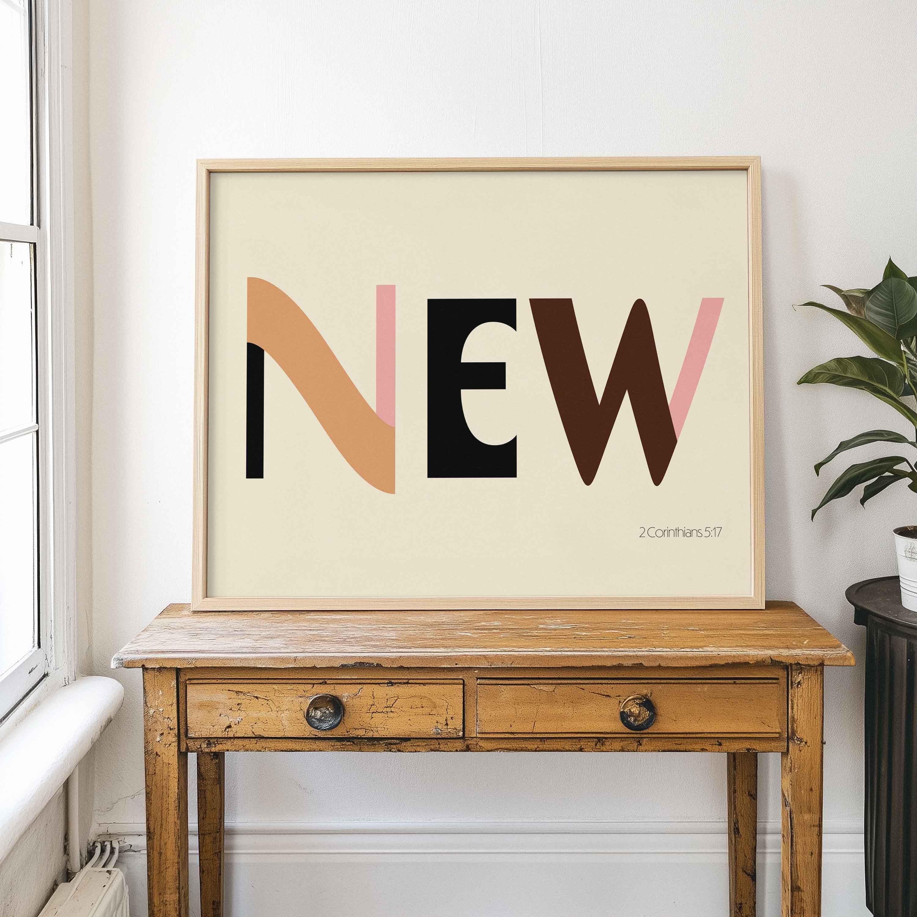 Christian Wall Art Minimalist Printable Art Print – Modern Neutral ...