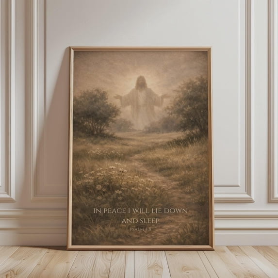Christian Wall Art - In Peace I Will Lie Down And Sleep Print, Poster ...