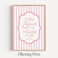 Christian Wall Art Print - Bible Verse Psalm 16:11 Pink and White ...
