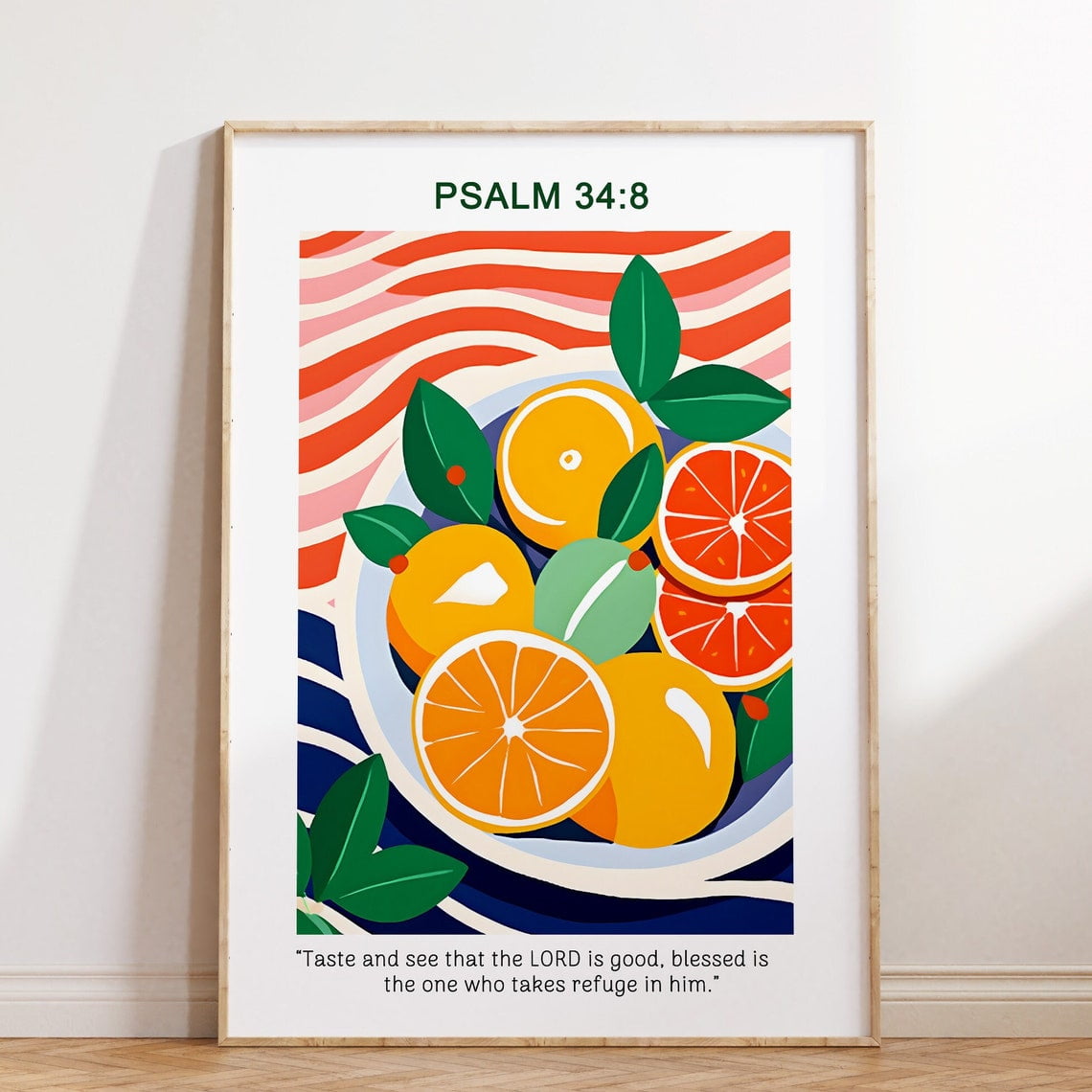 Christian Wall Art, Psalm Scripture, Religious Poster, Wall Decor ...
