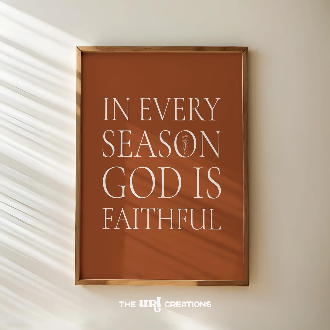 Christian Wall Art Rust Orange Bible Verse Wall Art, Rustic Fall Decor ...