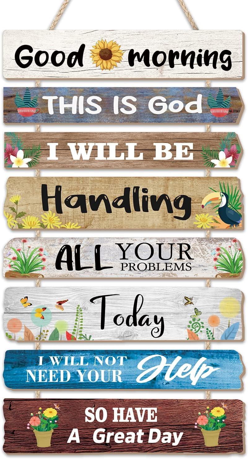 Christian Wall Art Rustic Motivational Scripture Wooden Wall Signs God ...