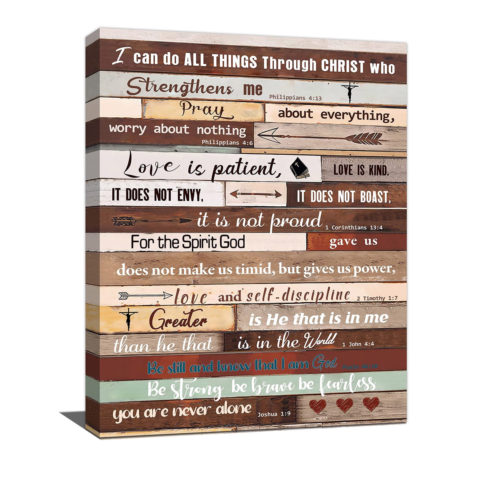 Christian Wall Art Scripture Religious Decor For Wall Bible Verses ...