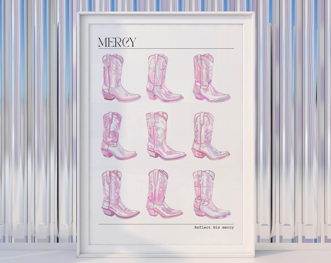 Christian Wall Art Western Prints Dorm Wall Decor, Girly Wall Art ...
