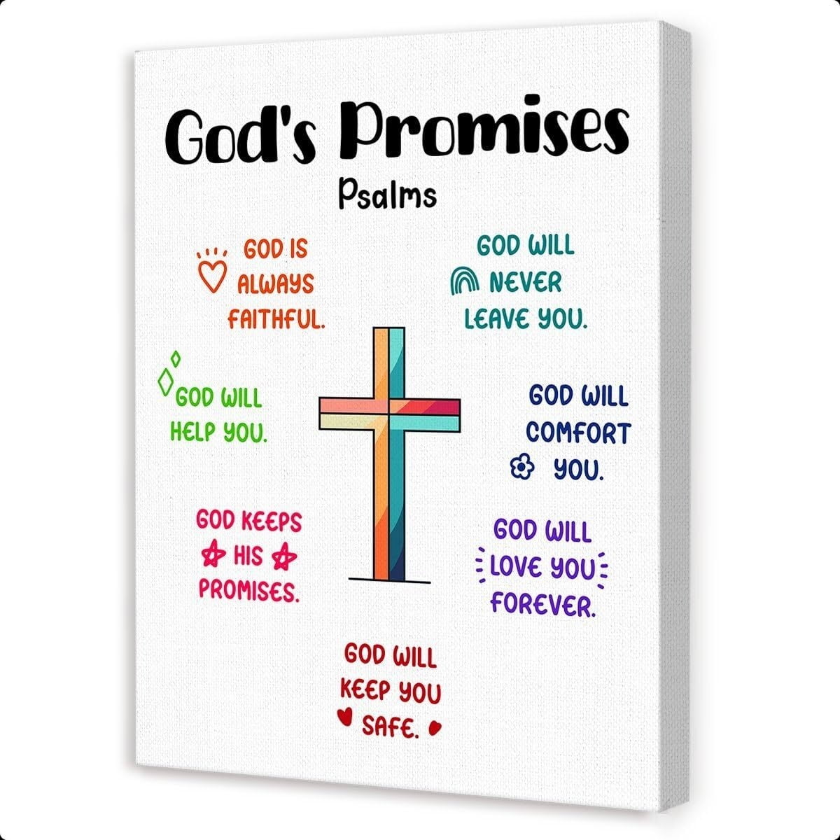 Christian Wall Art for Kids poster Christian Nursery Wall Art,Sunday ...
