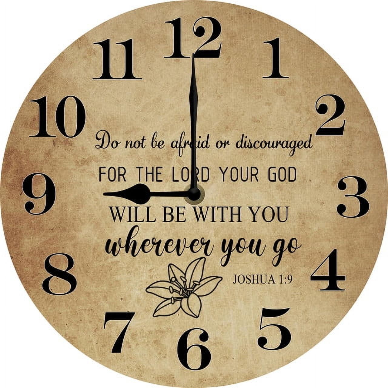Christian Wall Clock I Can Do All Things Through Christ Christian ...