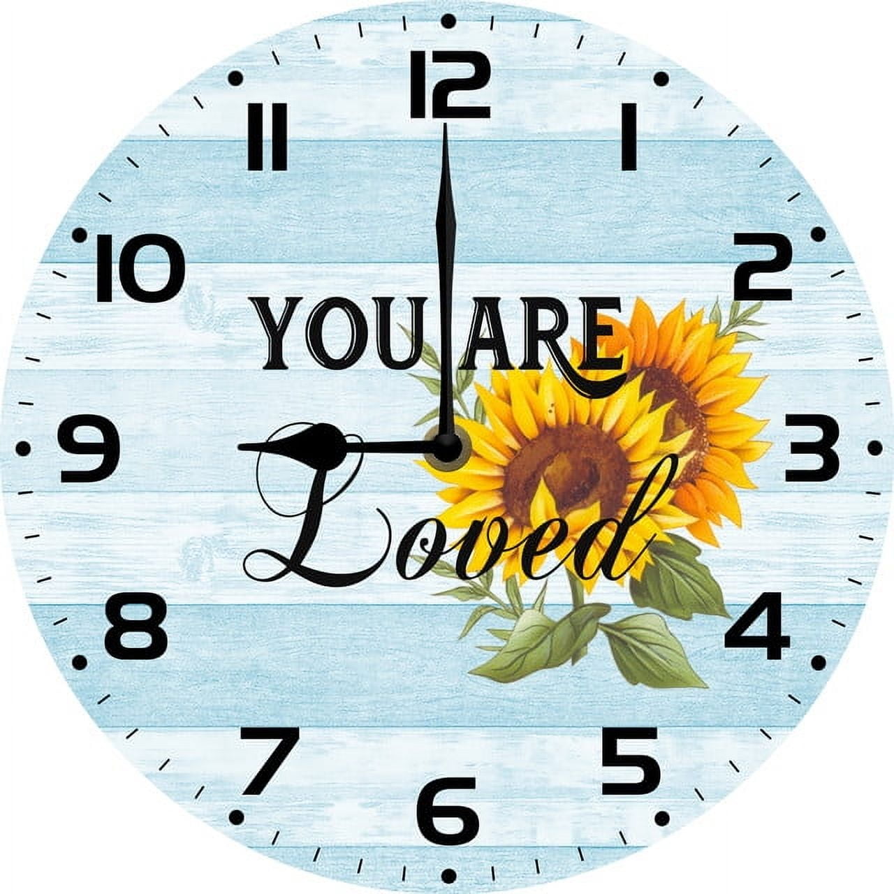 Christian Wall Clock You Are Loved Religious Family Clock Christian ...