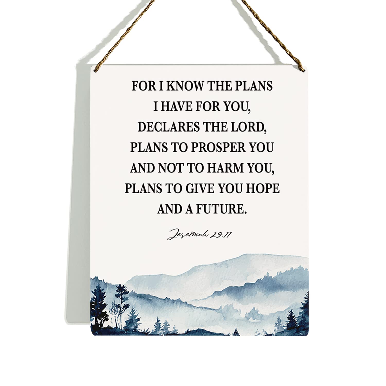 Christian Wall Decor, Bible Verse HYZ01 Wall Decor Hanging Sign ...