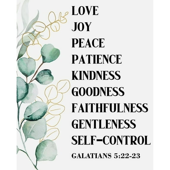 Christian Wall Decor Galatians 5:22-23 Fruit Of The Spirit Decor ...