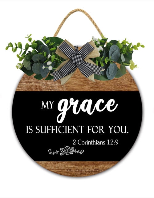 Christian Wall Signs My Grace Is Sufficient For You Christian Silent ...