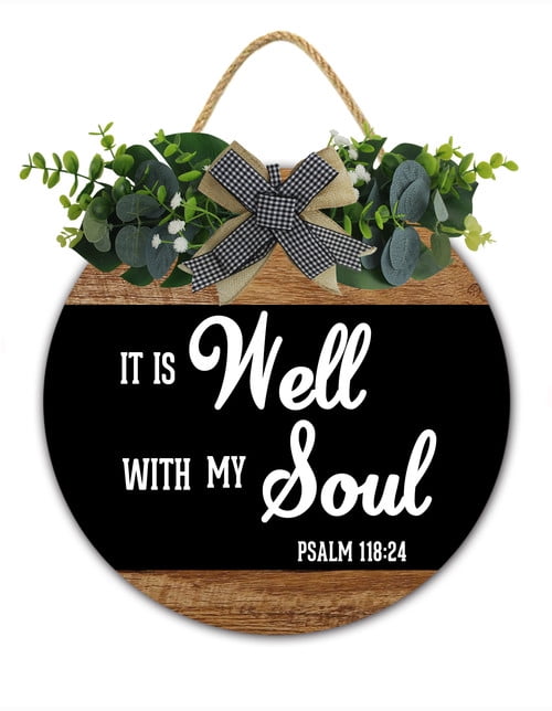 Christian Wall Signs It Is Well With My Soul Religious Decor Wall Signs ...