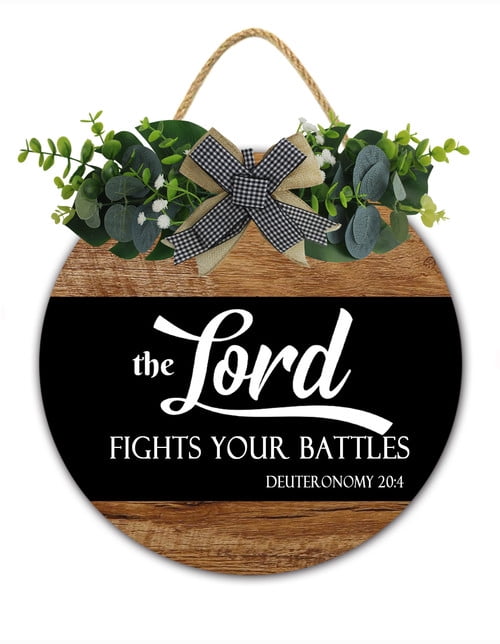 Christian Wall Signs The Lord Fight Your Battles Christian Silent Non ...