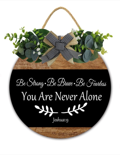 Christian Wall Signs Be Strong Be Brave Be Fearless God Quotes Wall ...