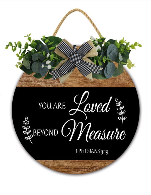 Christian Wall Signs You Are Loved Beyond Measure God Quotes Wall Decor ...