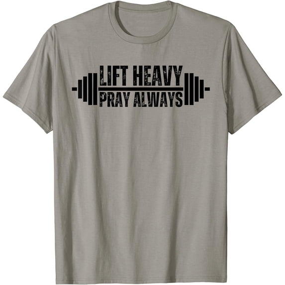 Christian Weight Lifting Lift Heavy Pray Always Faith gym T-Shirt ...