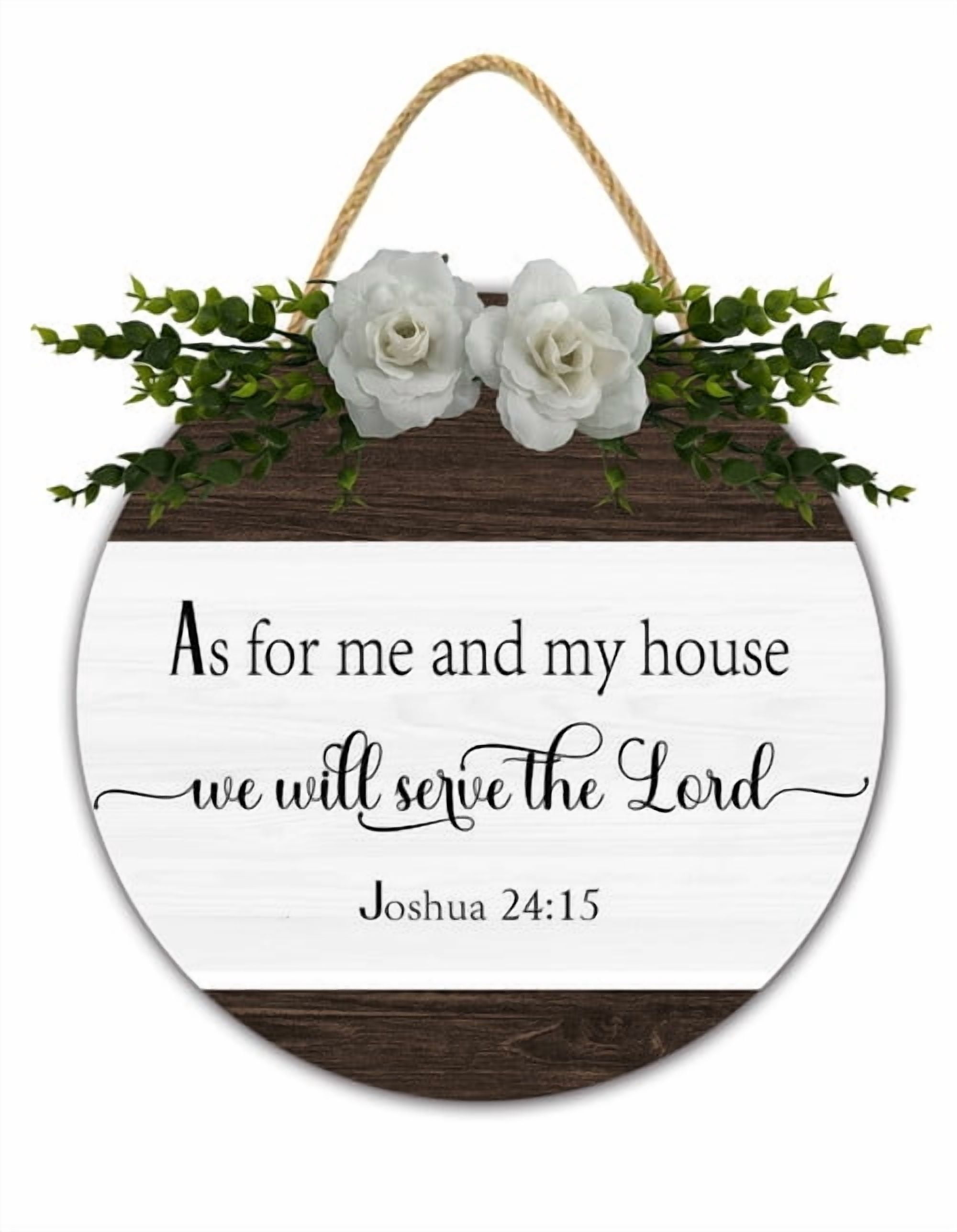 Christian Welcome Sign As for Me and My House We Will Serve The Lord ...