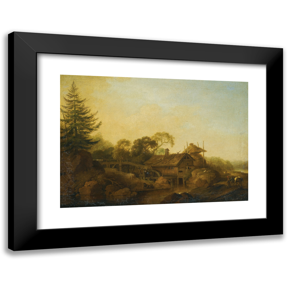 Christian Wilhelm Ernst Dietrich 14x11 Black Modern Framed Museum Art ...