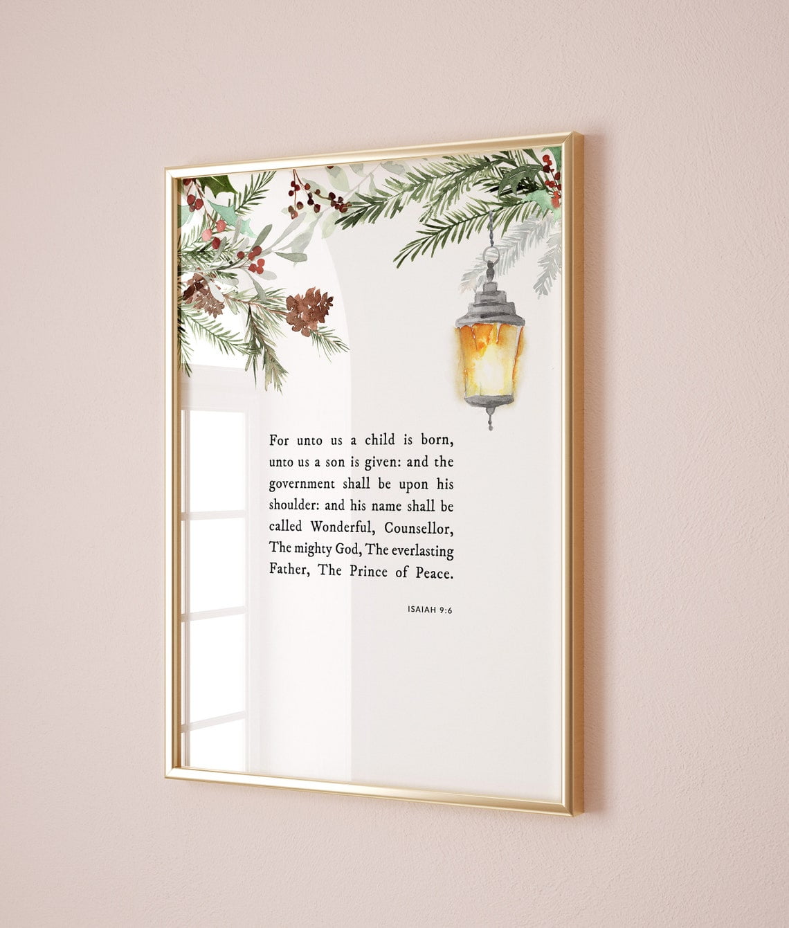 Christian Winter Holiday Poster Winter Holiday Christian Bible Verse ...