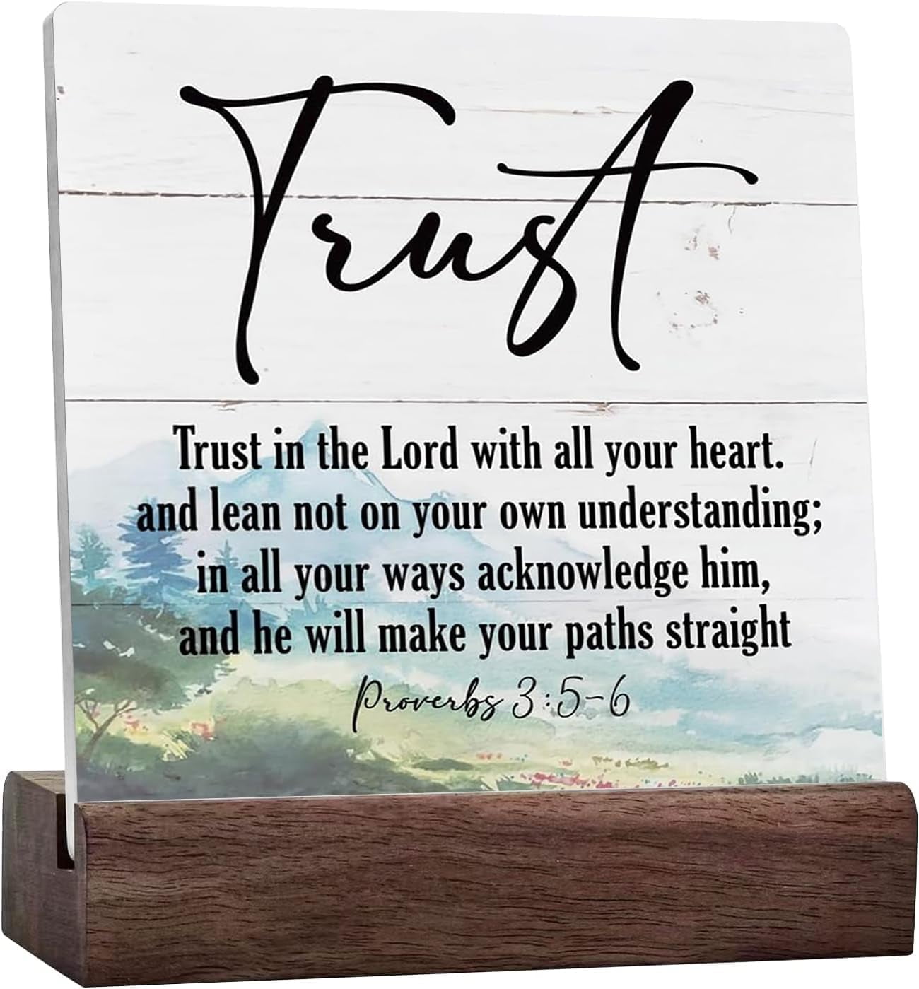 Christian Wood Signs,Bible Verse Proverbs 3-5:6 - Trust In The Lord ...