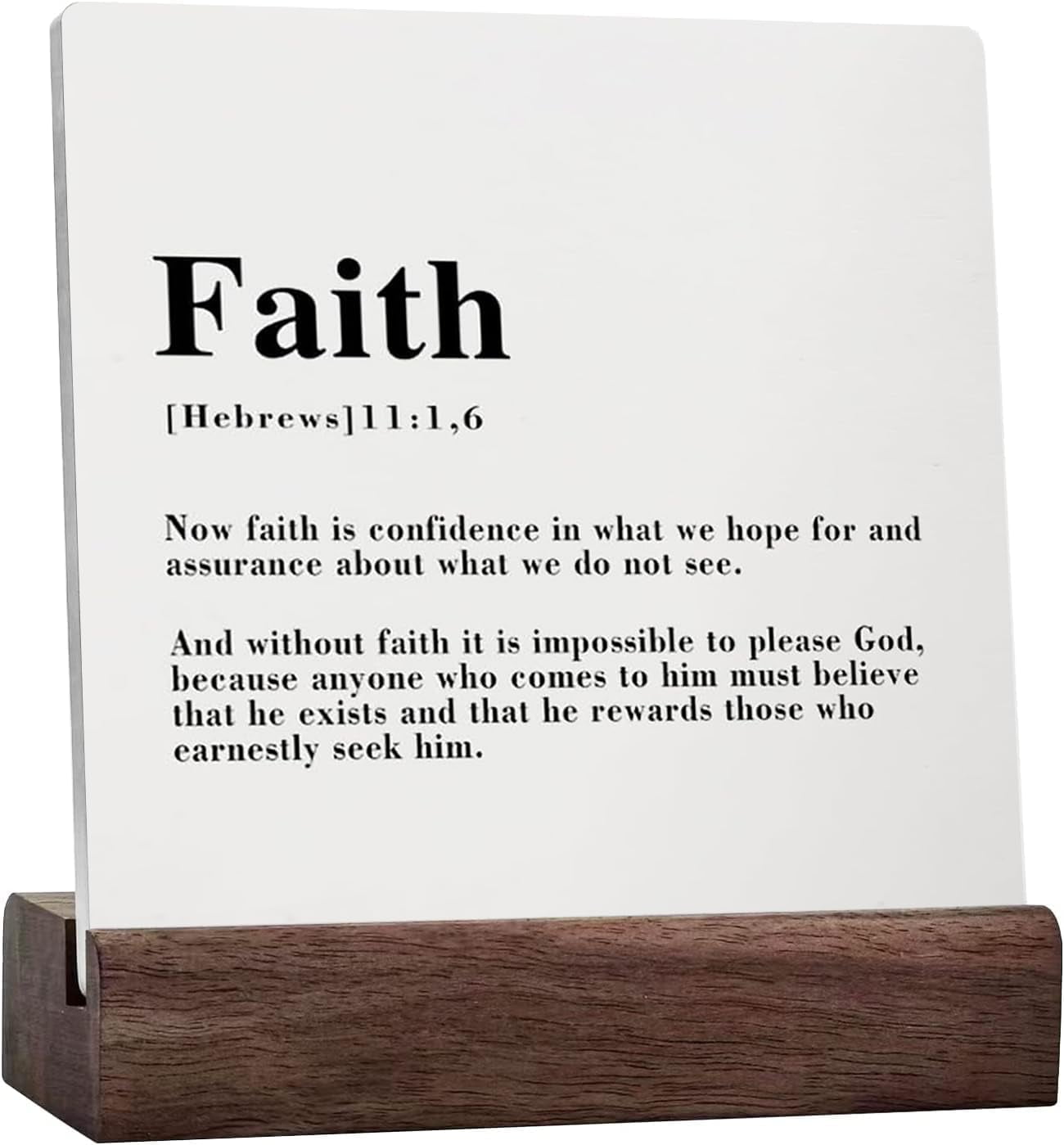 Christian Wooden Signs, Christian Decor, Christian Desk Decor, Hebrews ...