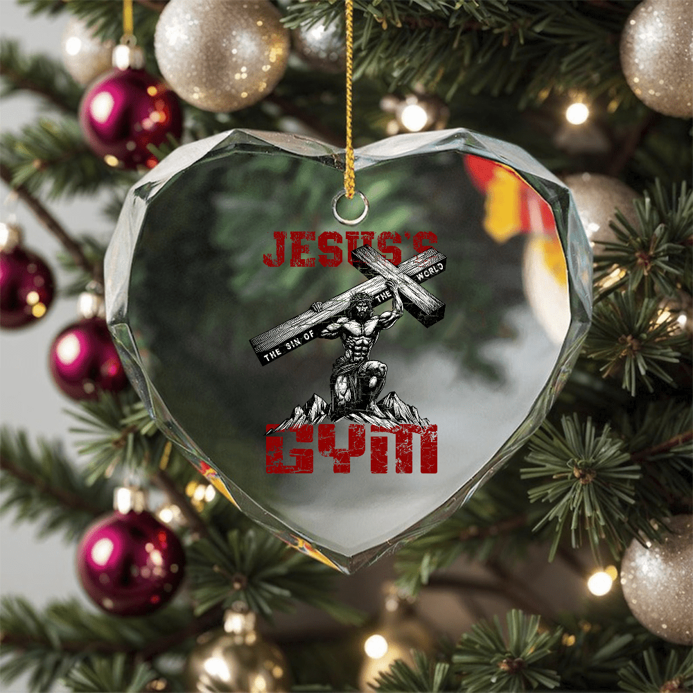 Christian Workout Jesus's Gym Bodybuilder Motivation Ornament, Home ...