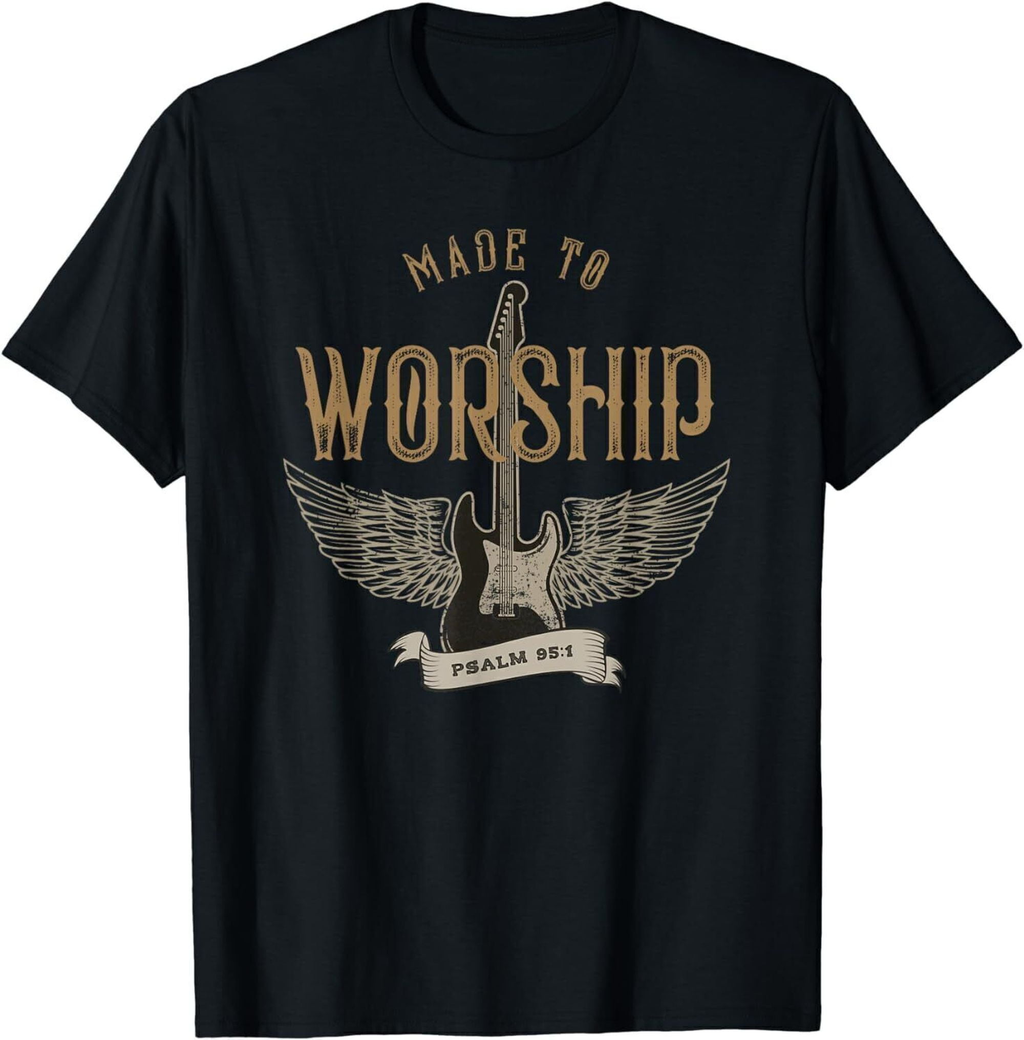 Christian Worship T-Shirt: Inspiring Psalm 95:1 Bible Verse Apparel ...