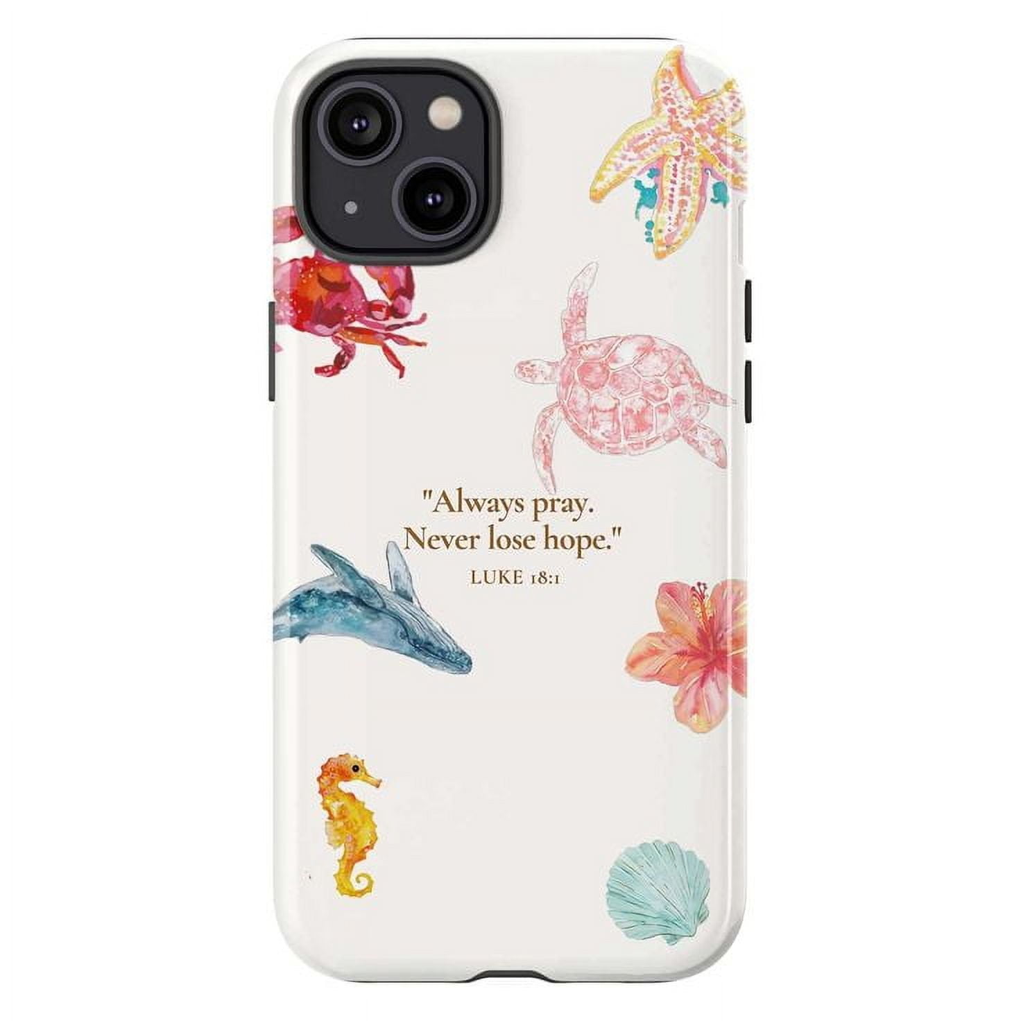Christian iPhone Case – Ocean Animals with Inspirational Scripture ...