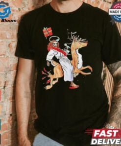 Christian-riding-reindeer-merry-christmas-shirt1-247x296 - Walmart.com