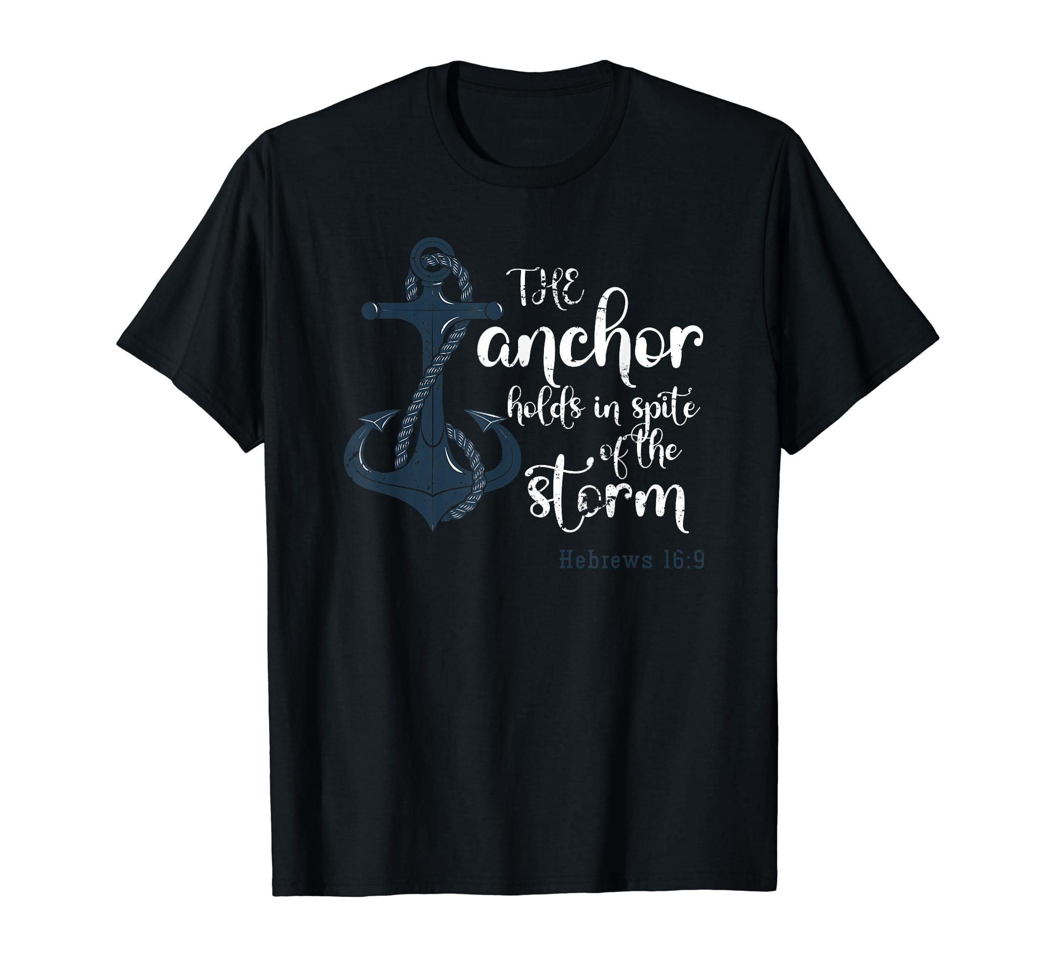 Christianity Faith Anchor Bible Verse Jesus Christ Prayer T-Shirt ...