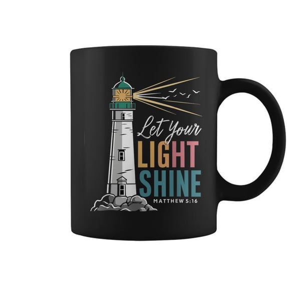 Christianity Jesus Lighthouse-Let Your Light Shine Coffee Mug - Walmart.com