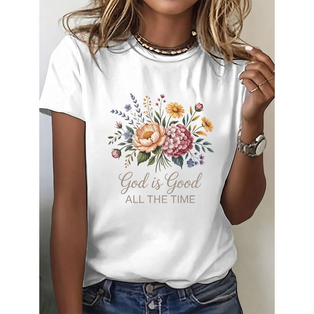 Christianity Top, with “God is Good ALL THE TIME” Inspirational Graphic ...
