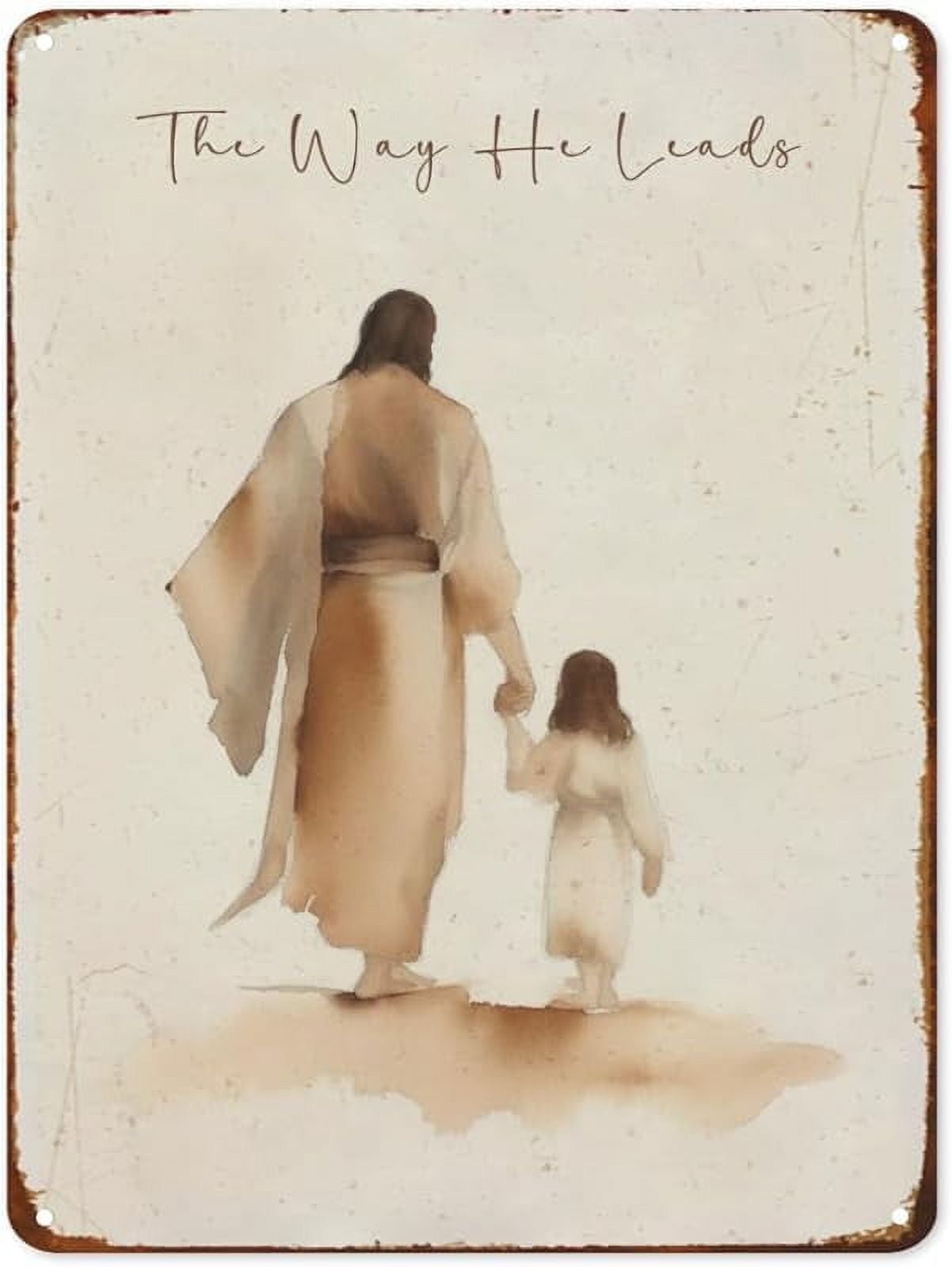 Christians Easter Metal Tin Sign Retro Metal Sign Wall Decor Jesus And ...