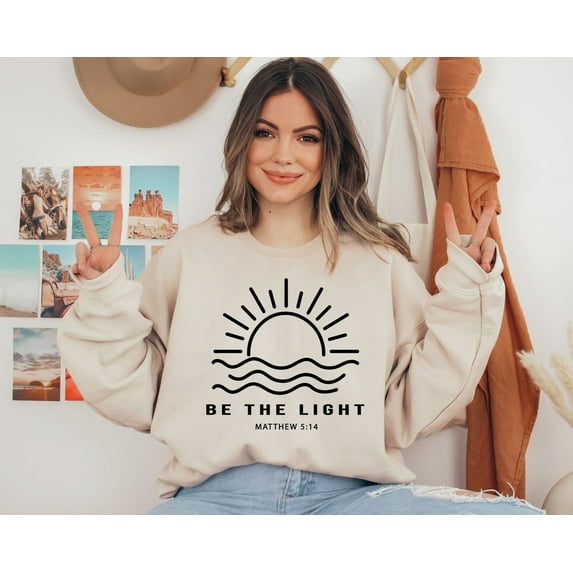 Christians Mathew 5:14 Sweatshirt, Religious Hoodie, Bible Verse ...