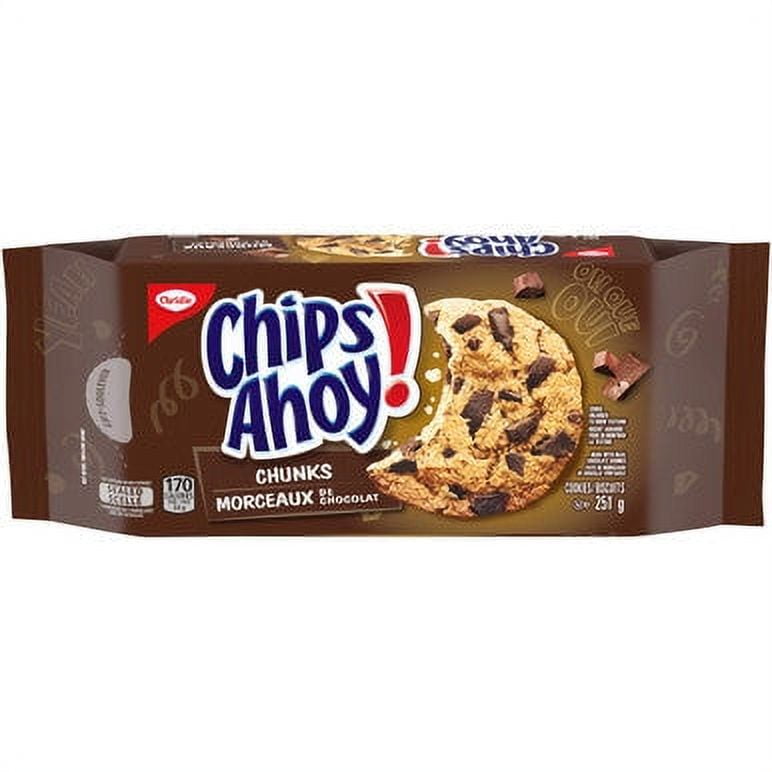 Christie Chips Ahoy! Chunks Chocolate-Chip - Cookies, 251g/8.9 oz ...