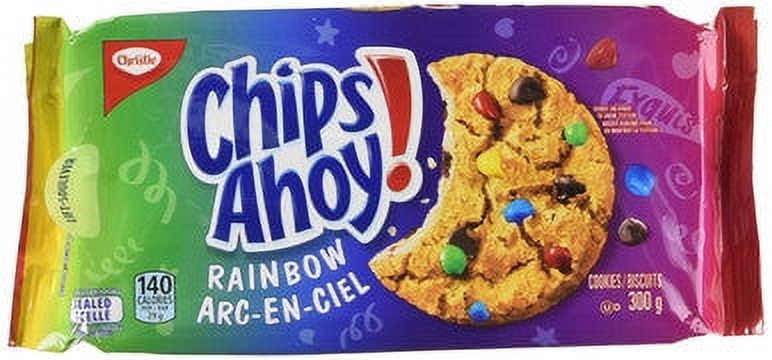 Christie Chips Ahoy Rainbow Chocolate Chip Cookies, 300g/10.6oz Bag ...