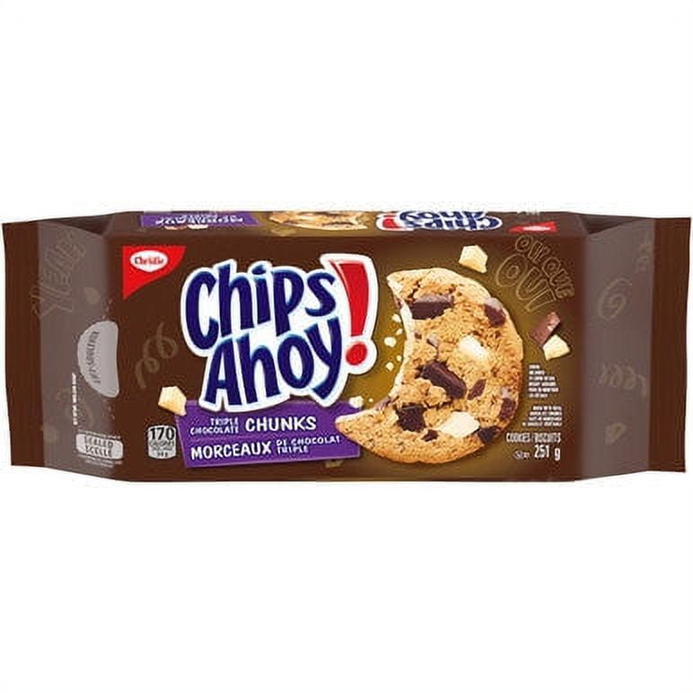 Christie Chips Ahoy Triple Chocolate Chunks Chip Cookies, 251g/8.9oz ...