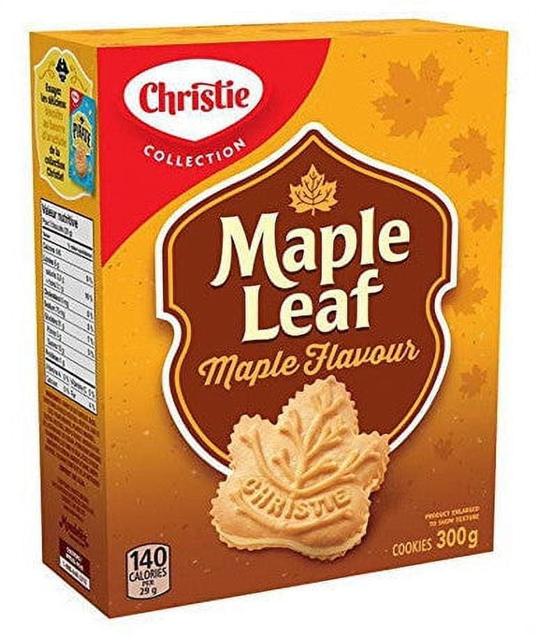 Christie Maple Leaf Maple Flavour Cookies, 300g / 10.6oz {Imported from ...
