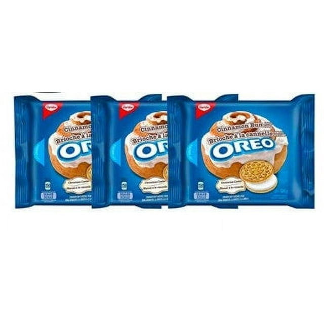 Christie Oreo Cinnamon Bun Sandwich Cookies, Pack of 3, 303g/10.7oz ...