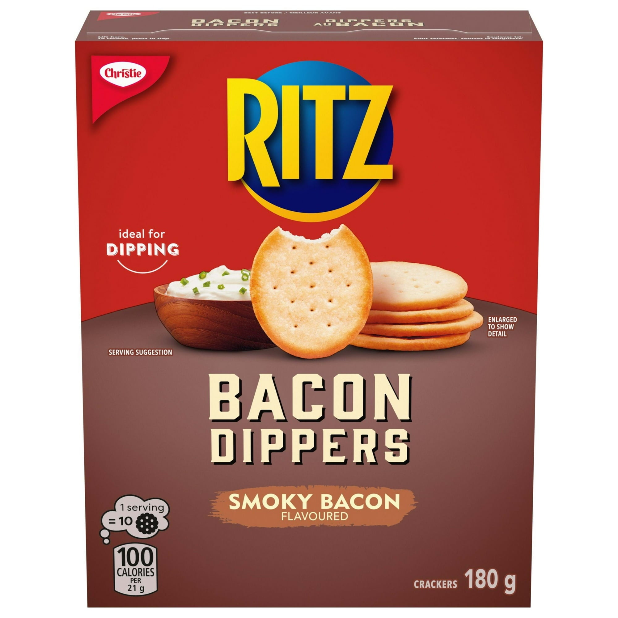 Ritz Bacon Dippers Crackers, Smoky Bacon Flavor 180g/7 oz - Walmart.com