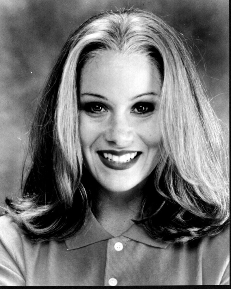 Christina Applegate Smiling Headshot Black And White Photo Print 8 X