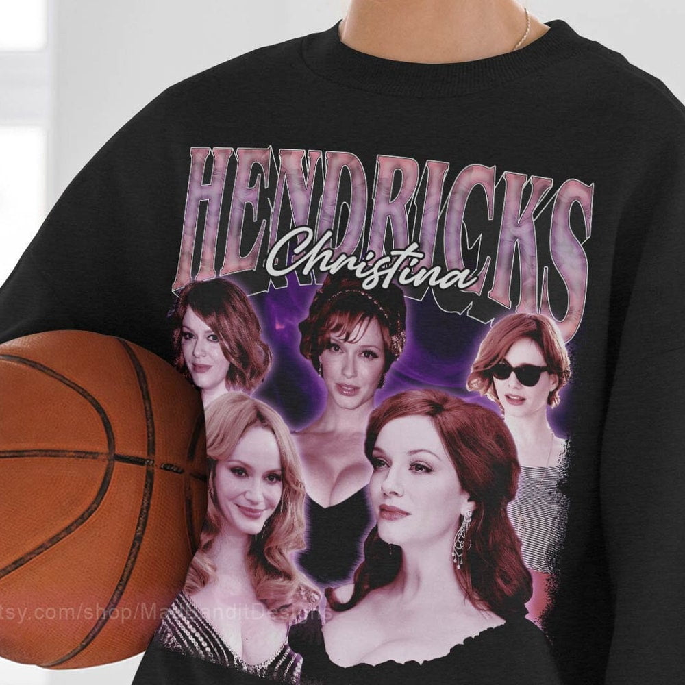 Christina Hendricks sweatshirt cool retro rock poster 70s 80s 90s ...