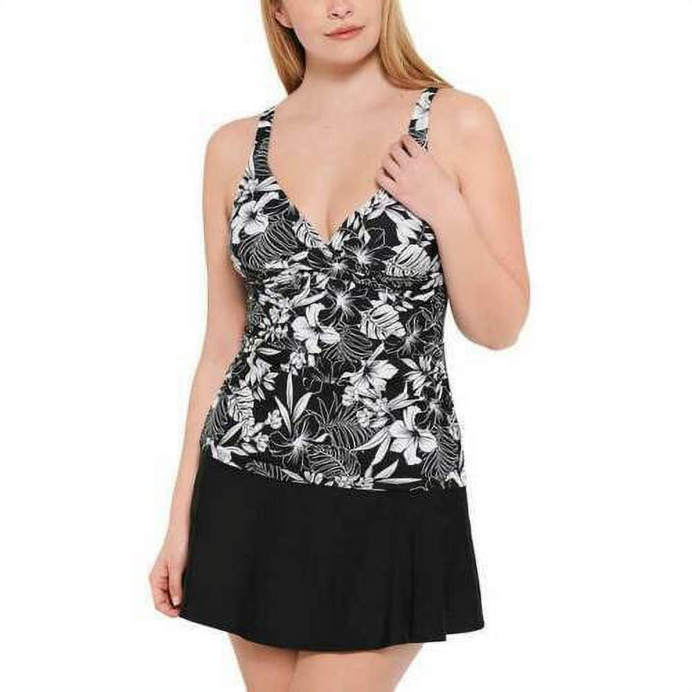 Christina Ladies' Tankini with Flare Skirt Two Piece Bathing Suit ...