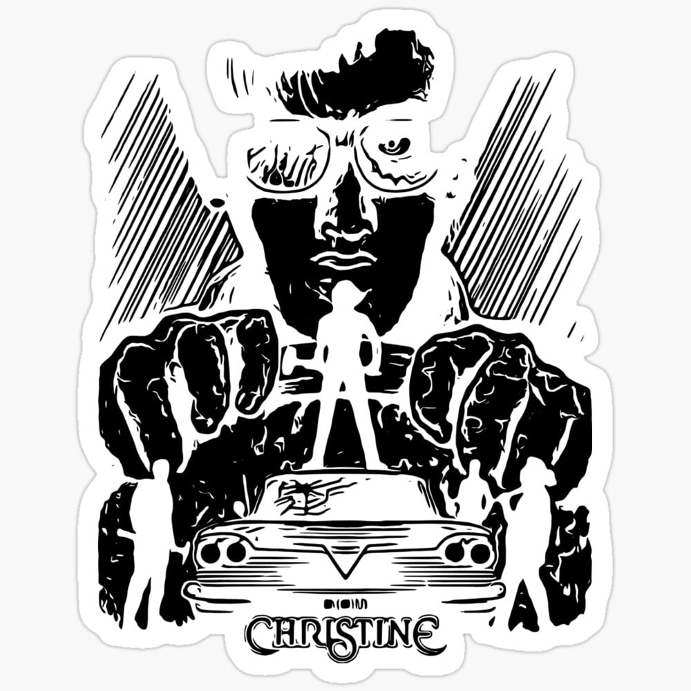 Christine Car Cartoon Sticker Phone Decal Water Bottle Stickers Car ...