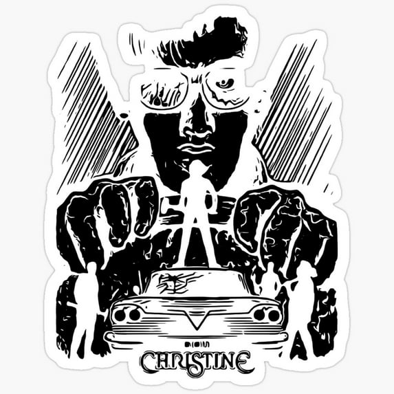 Christine Car Cartoon Sticker Phone Decal Water Bottle Stickers Car ...